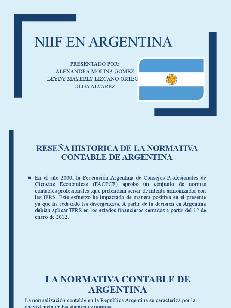 Niif en Argentina | PDF | normas internacionales de INFORMACION ...