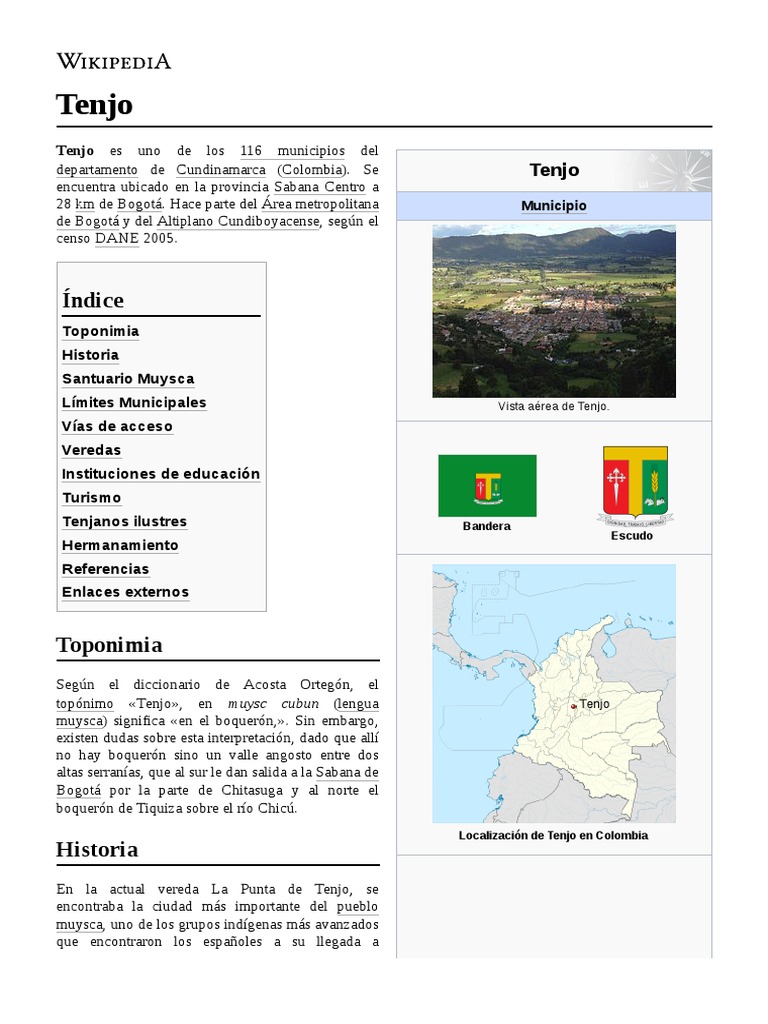 Tenjo | PDF | Colombia