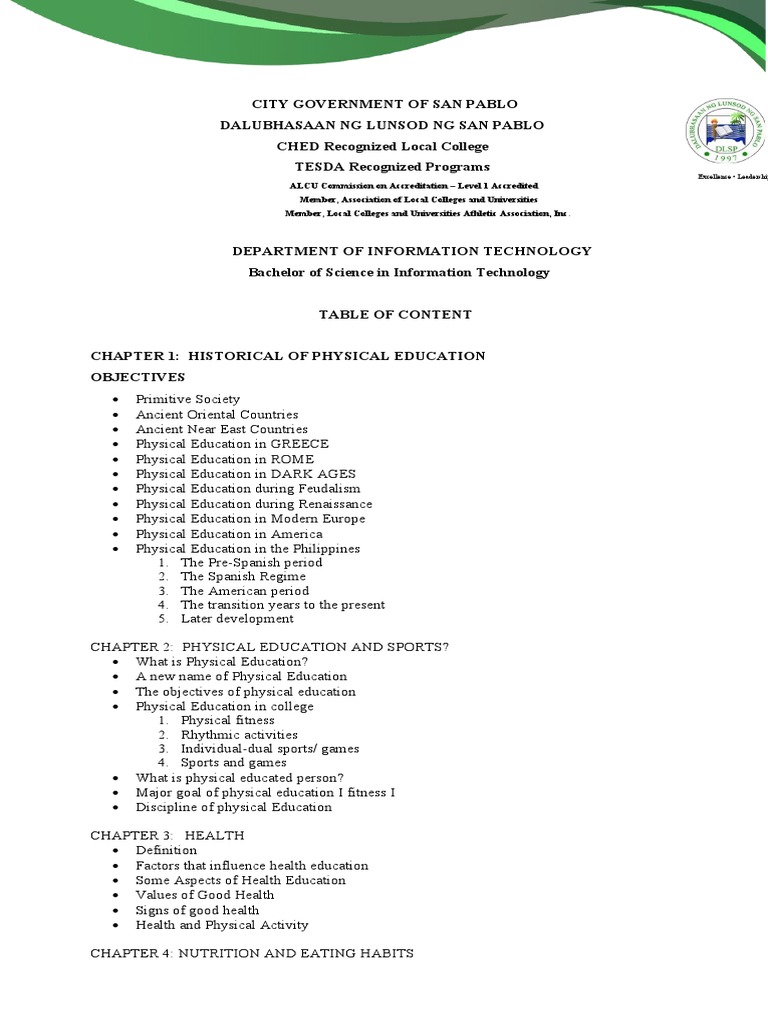 Physical Education 1 Module | PDF | Aerobic Exercise | Physical Fitness