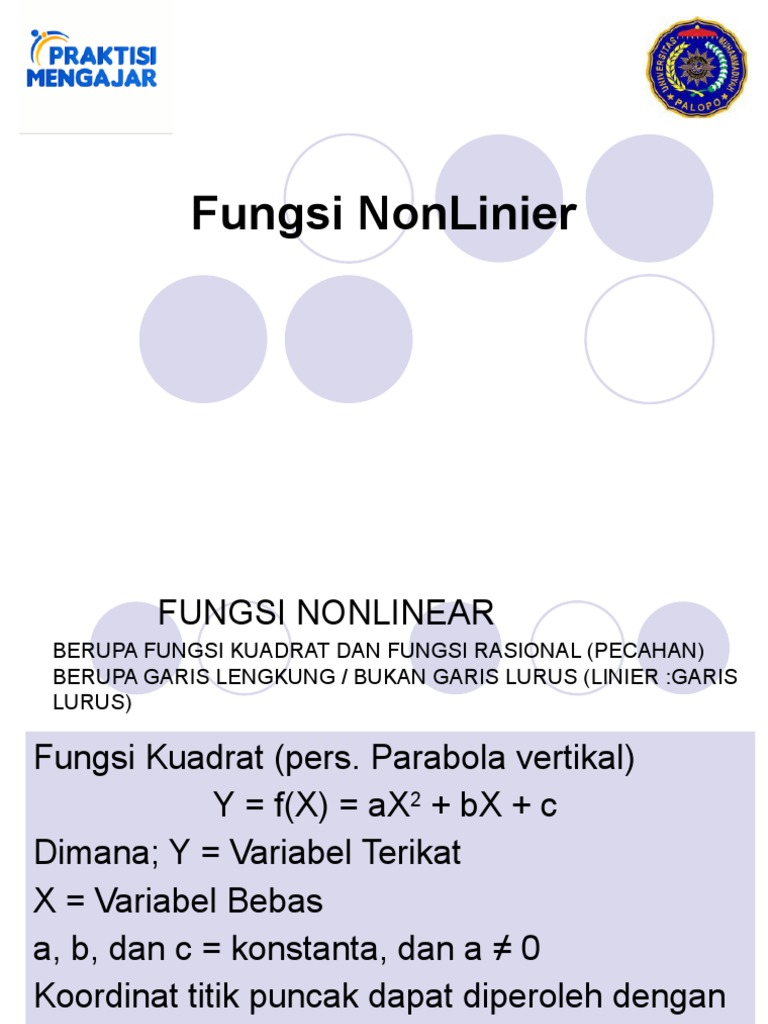 Fungsi Non Linear | PDF