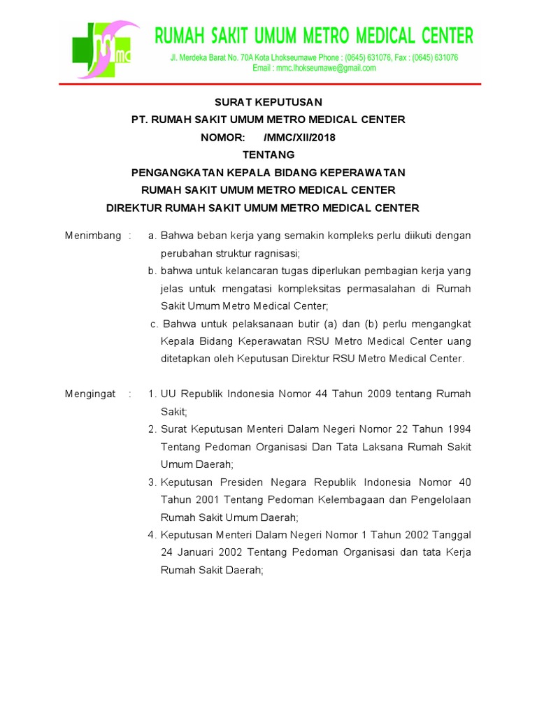 SK KPL Keperawatan | PDF