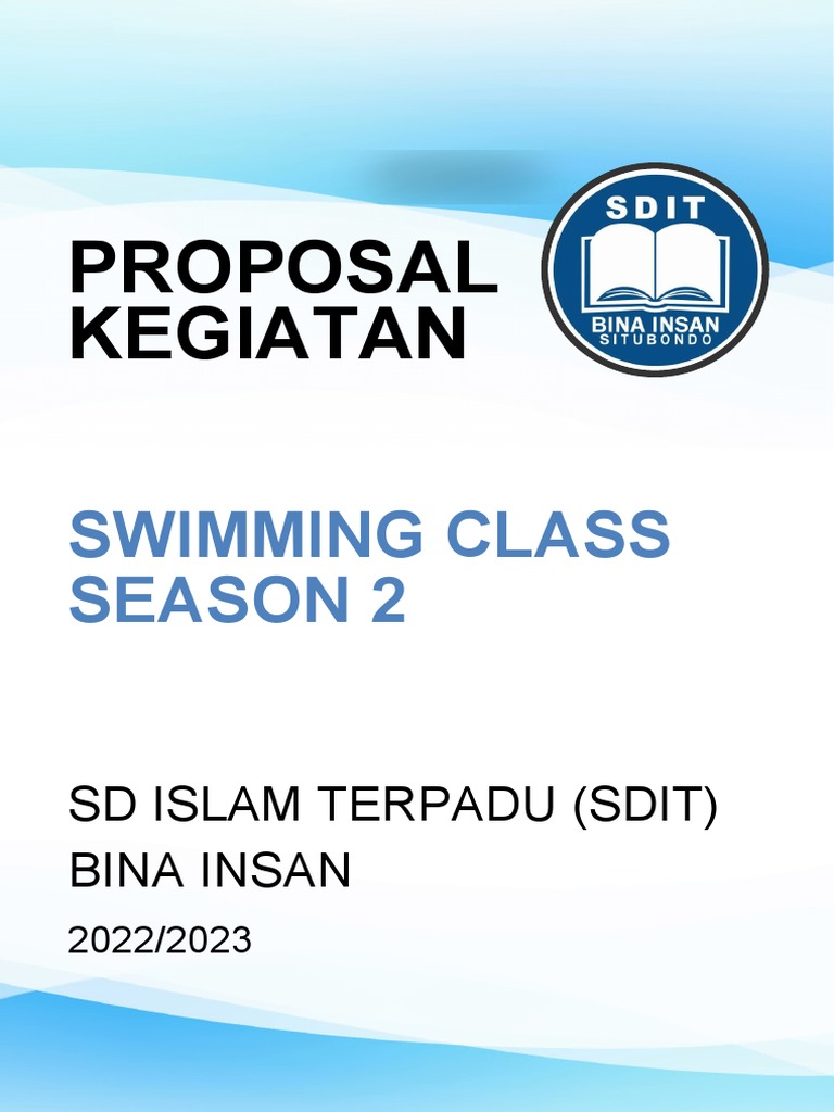 Proposal Kegiatan Swimming Class SDIT | PDF