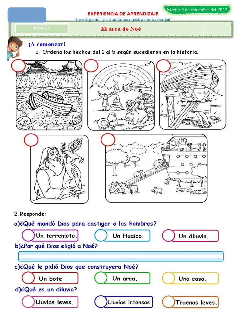 D2 A2 FICHA El Arca de Noé | PDF
