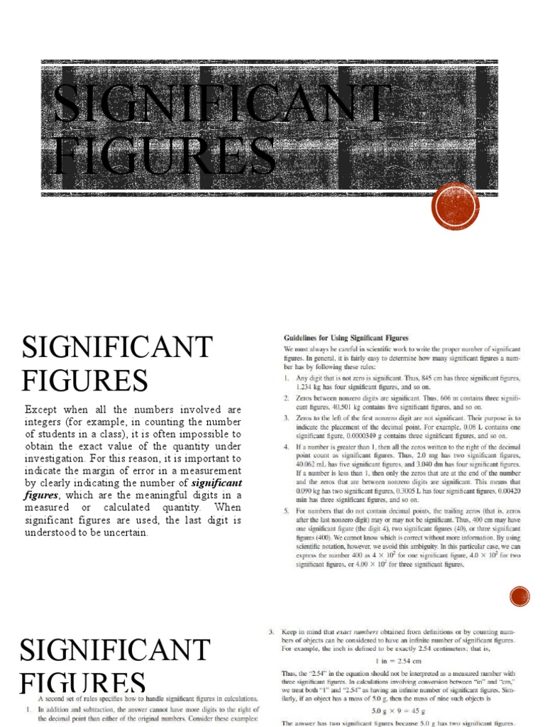 Significant Figures Pdf
