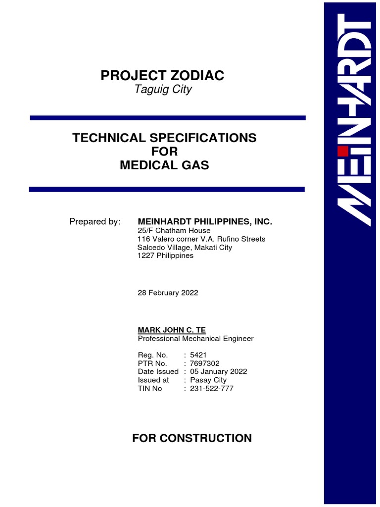 Med Gas Specs - FCD | PDF | Pipe (Fluid Conveyance) | Valve