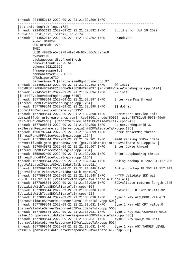 FFRTC Log | PDF | Computers
