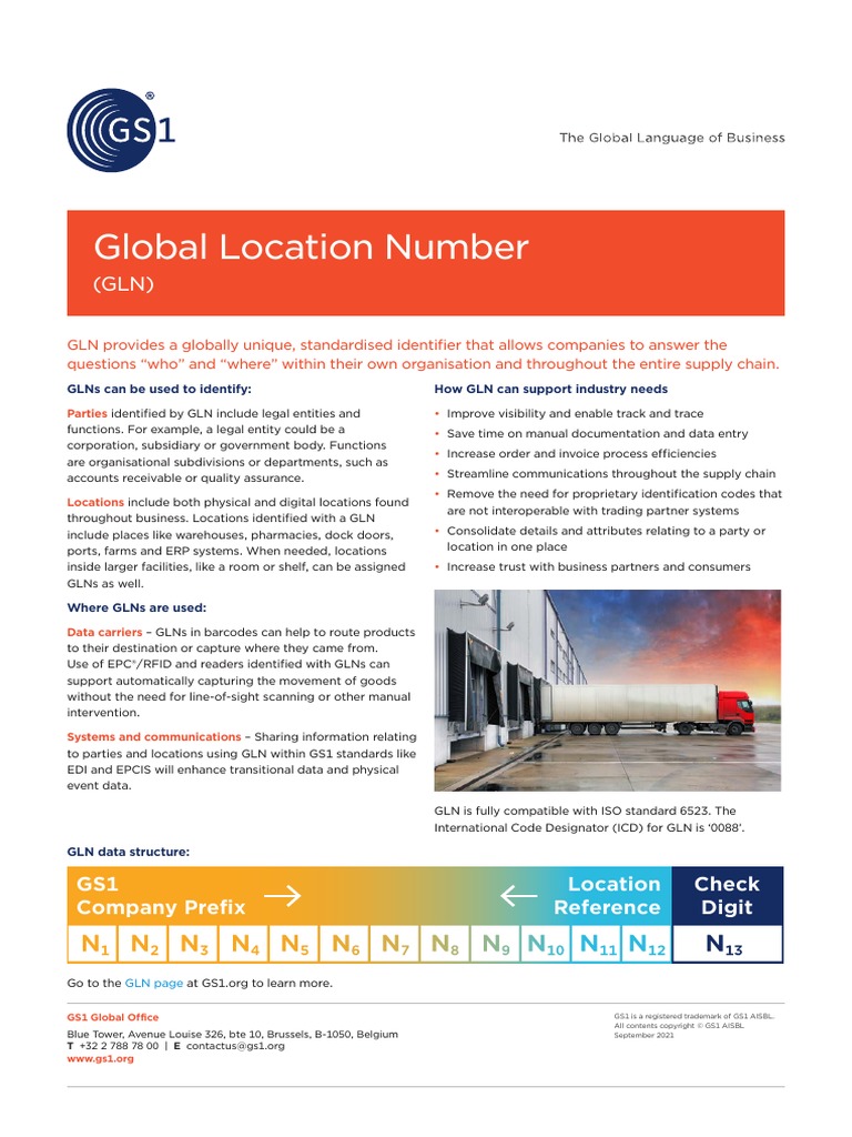 GS1 GLN Executive Summary | PDF | Business | Information Technology