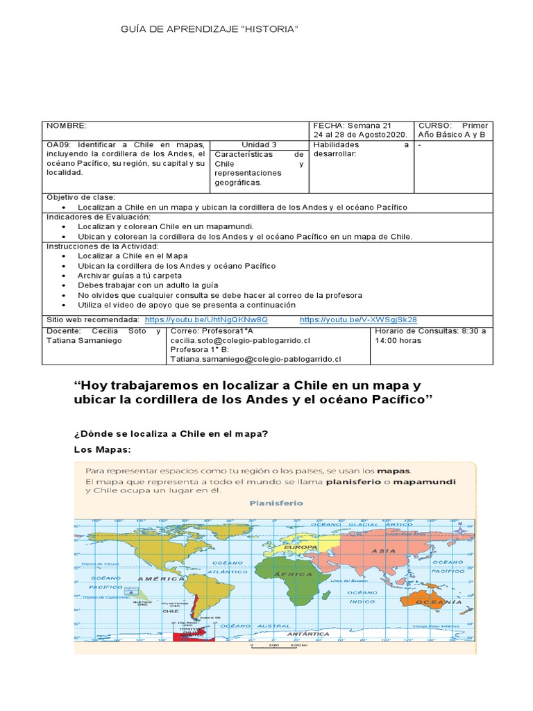 Guia 1 Hist Sem21 | PDF | Chile