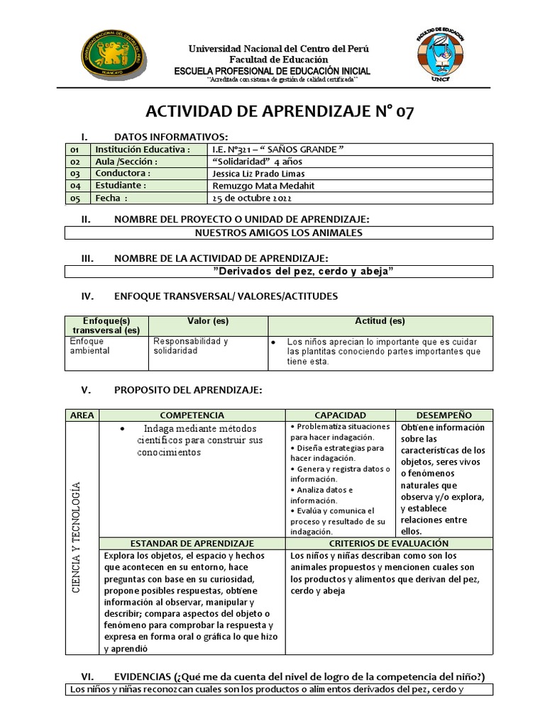 Derivados del Cerdo, Pez y Abeja para Niños | PDF | Aprendizaje ...