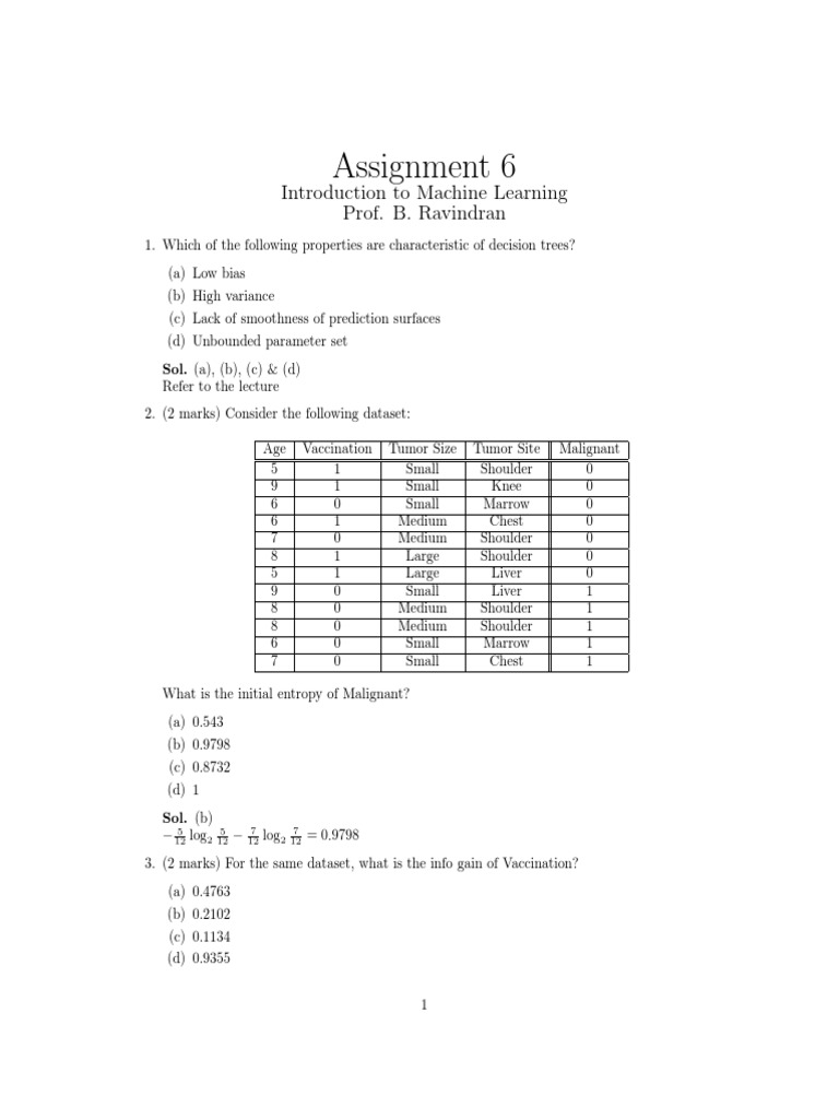 Assignment 6 | PDF | Applied Mathematics | Machine Learning