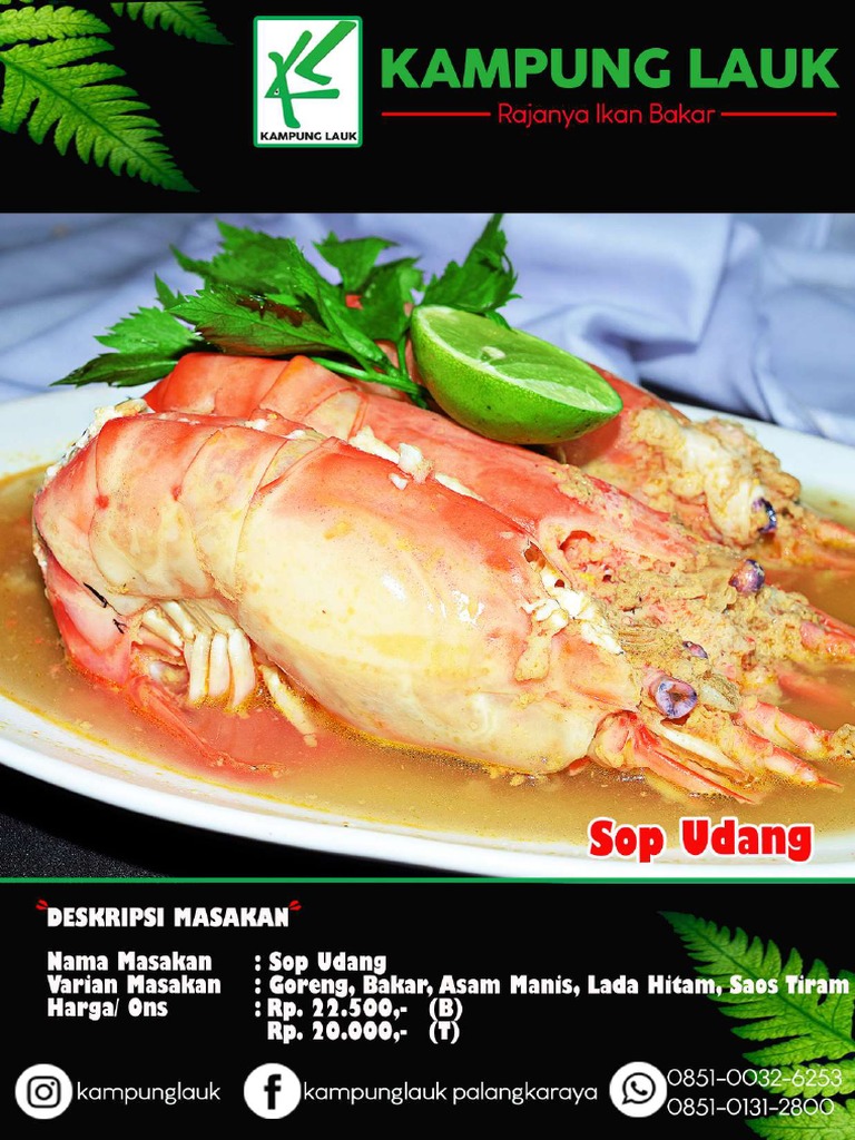 Menu Kampung Lauk | PDF
