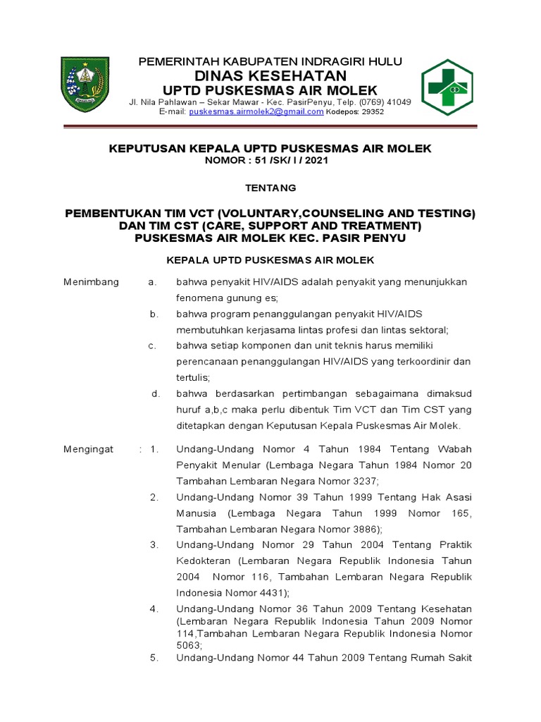 SK VCT Hiv | PDF | Sains & Matematika