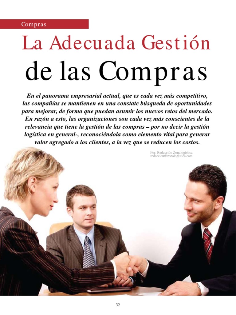 La Adecuada Gestión de Las Compras | PDF | Planificación | Logística