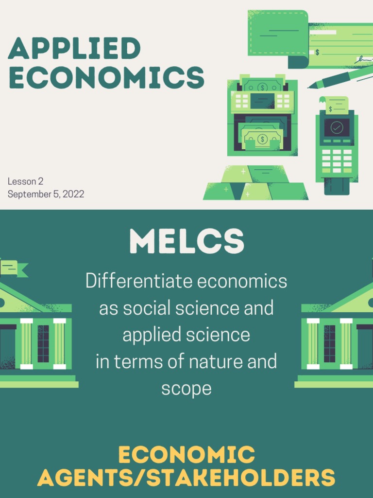 Applied Economics Lesson 2 1 | PDF | Goods | Economics