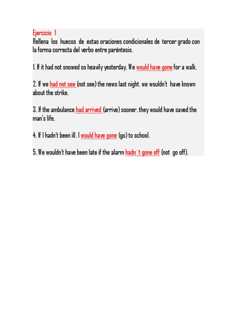Third Conditional | PDF