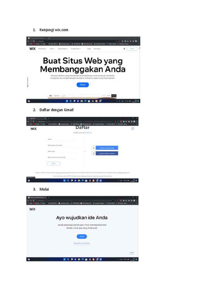 Tutorial Sikat WIX | PDF