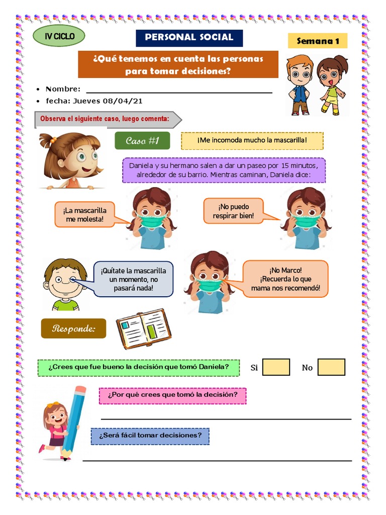 Toma de decisiones en niños de primaria | PDF | Toma de decisiones