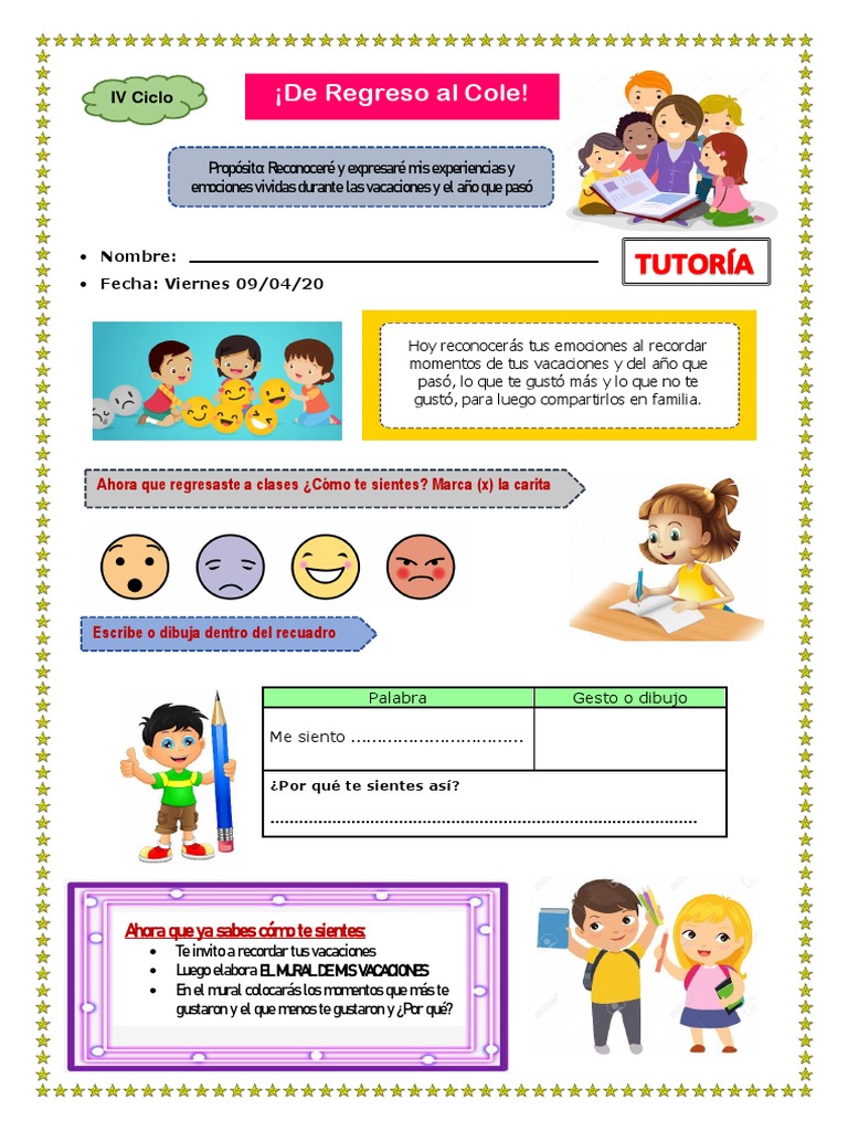 Hojas De Trabajo Escolares De 4to Grado