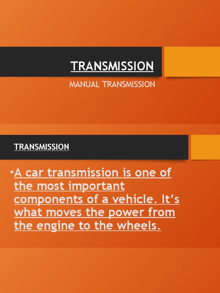 Manual Transmission | PDF | Manual Transmission | Mechanics