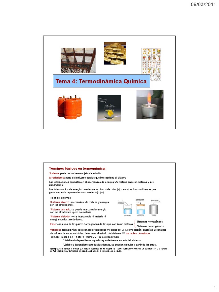 Tema 4 - Termoquimica | PDF | Entalpía | Termodinámica