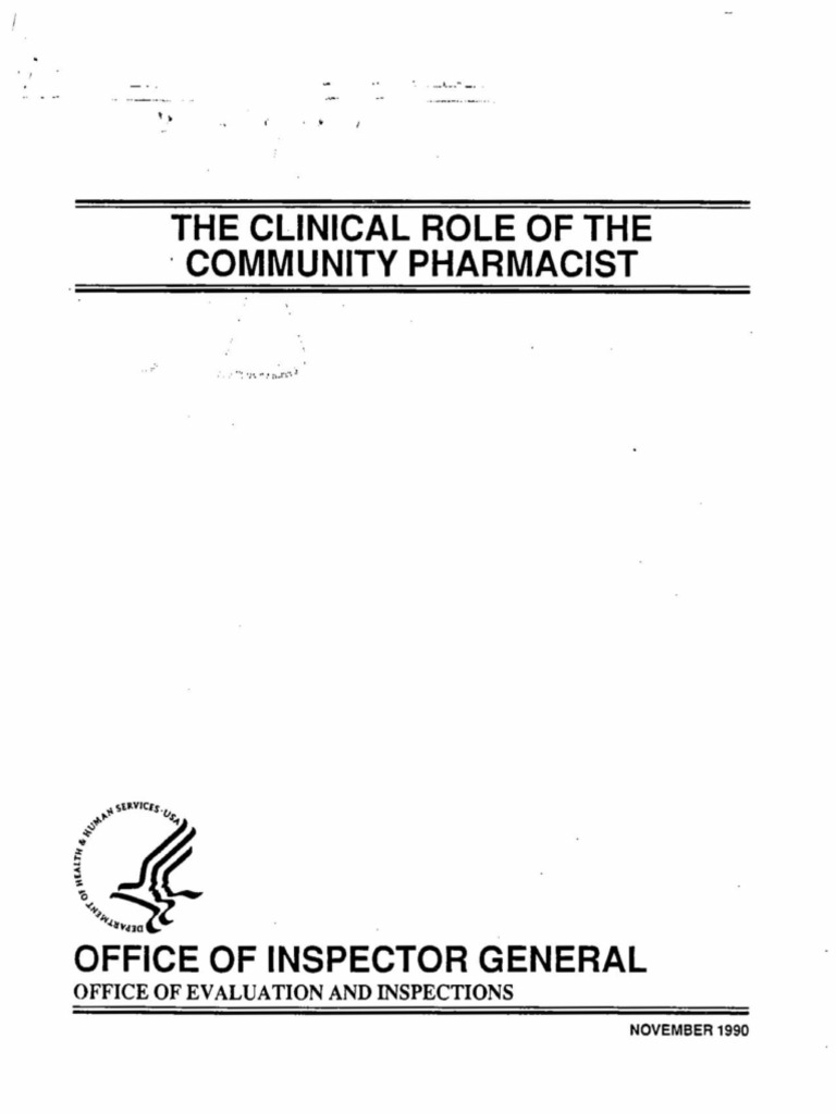 The Clinical Role of Community Pharmacist | PDF | Pharmacy | Pharmacist