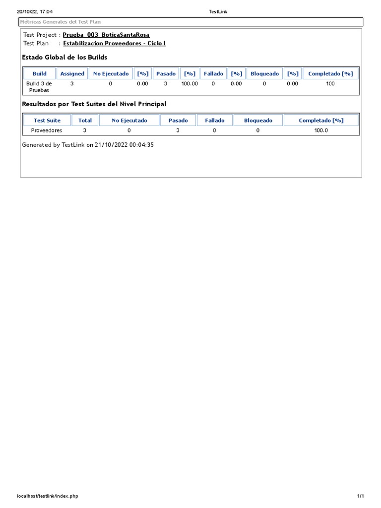 TestLink 1.9 (Prague) | PDF