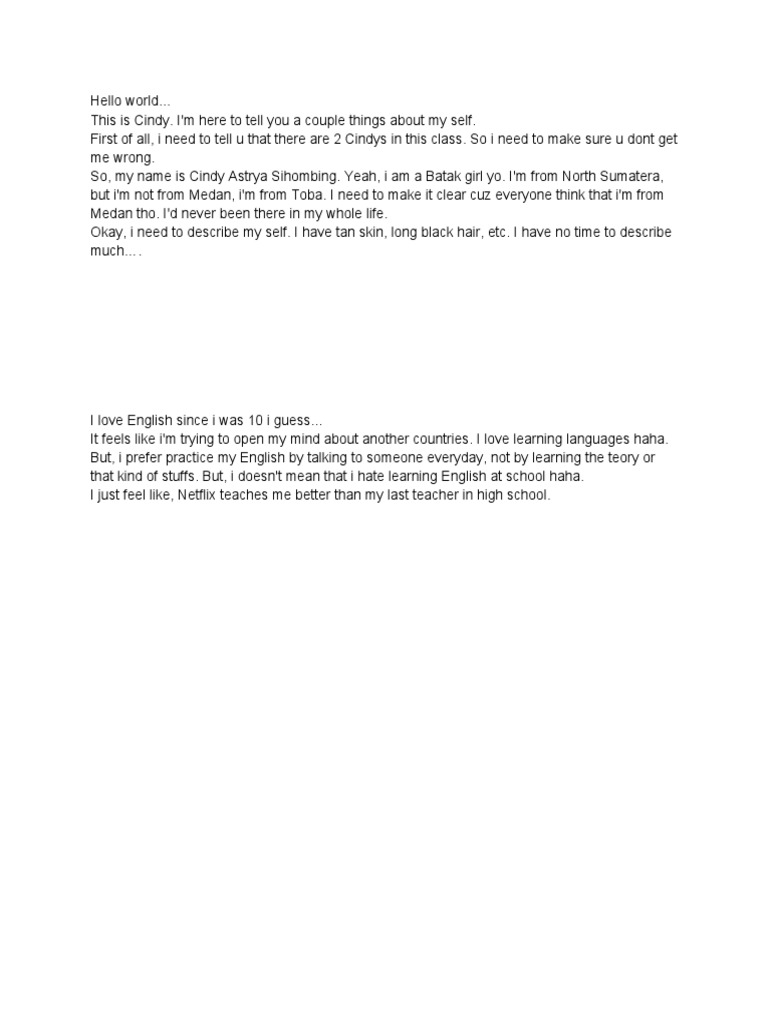 English Stuff | PDF