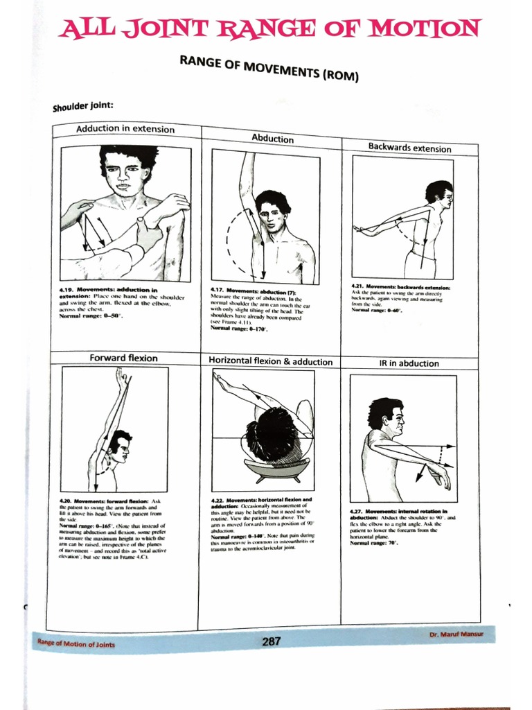 All Joint Range of Motion | PDF