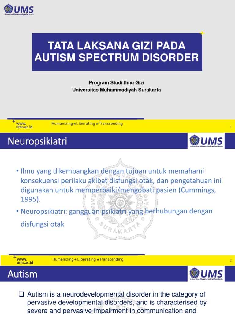 Autism Spectrum Disorder | PDF | Pengembangan Diri