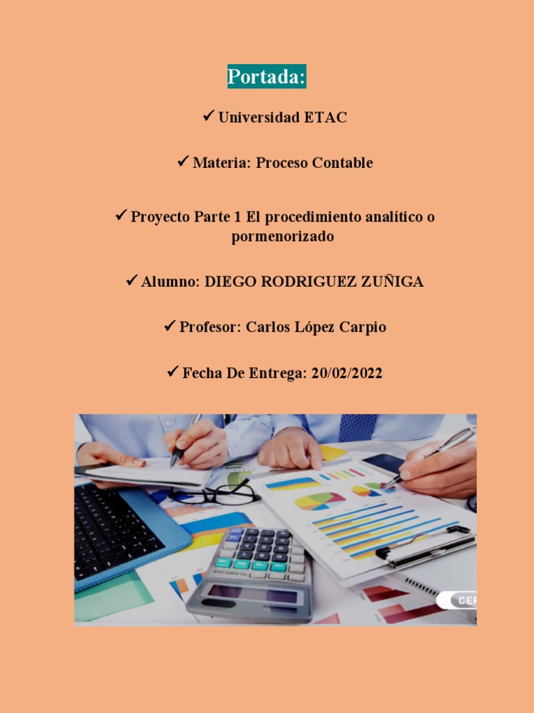 Proyecto Parte 1 Proceso Contable DIEGO RODRIGUEZ ZUÑIGA | PDF