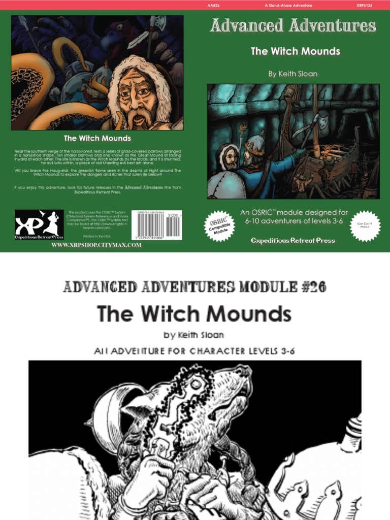 AA#26 The Witch Mounds (L3-6) - Expeditious Retreat Press | PDF