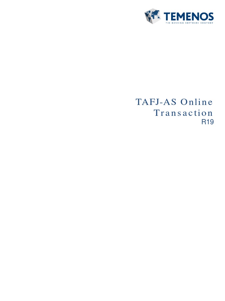 TAFJ-AS Online Transaction | PDF | Business Software | Computing Platforms