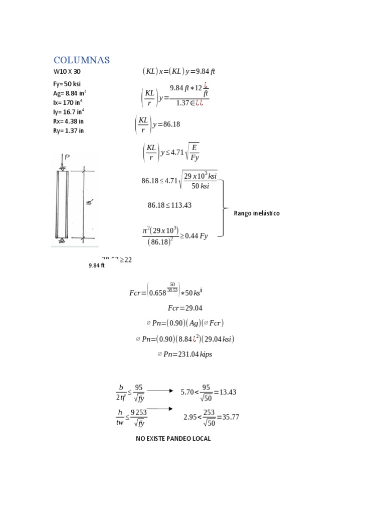Diseño de Columnas y Vigas | PDF