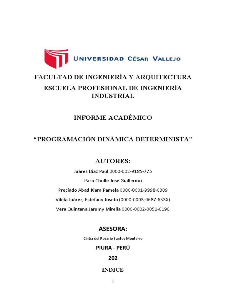 Programacion Dinamica Deterministica | PDF | Programación dinámica ... Programacion Dinamica Deterministica | PDF | Programación dinámica ...