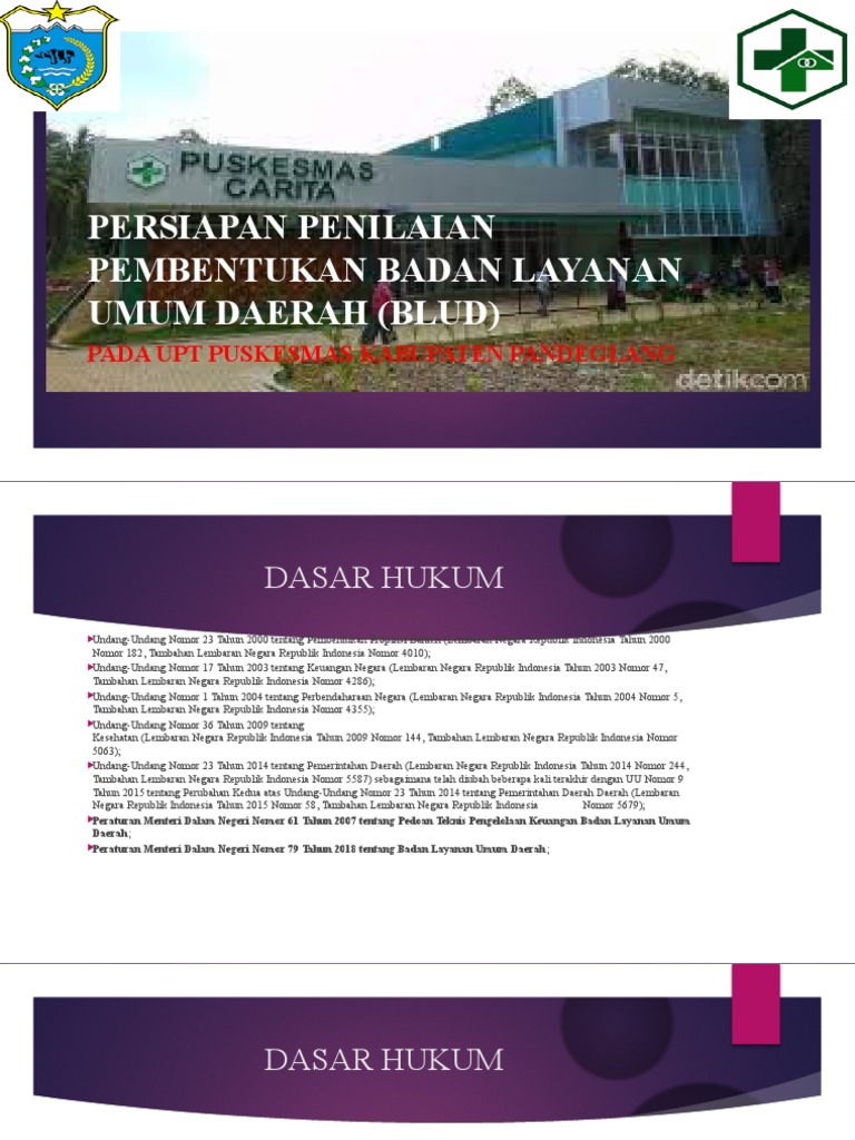 PERSIAPAN PENILAIAN BLUD PUSKESMAS | PDF