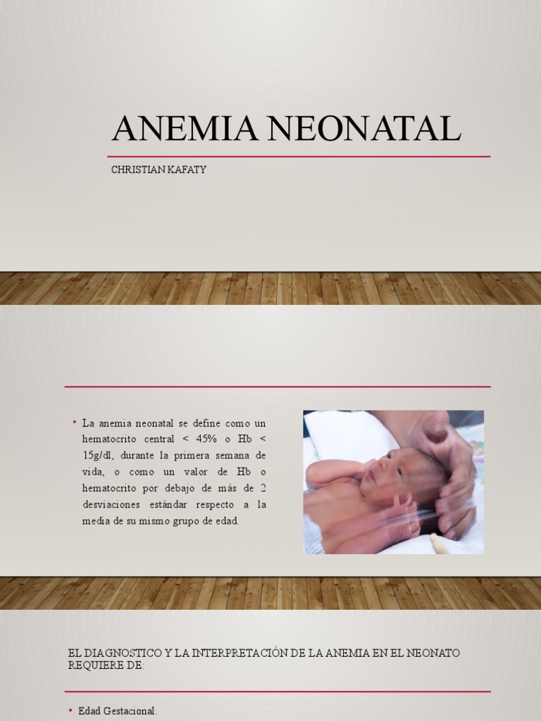 Anemia Neonatal | PDF | Anemia | Sangre
