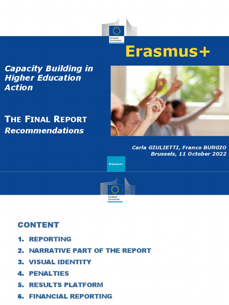 Erasmus+CBHE Final Reports Oct2022 | PDF | Exchange Rate | Audit