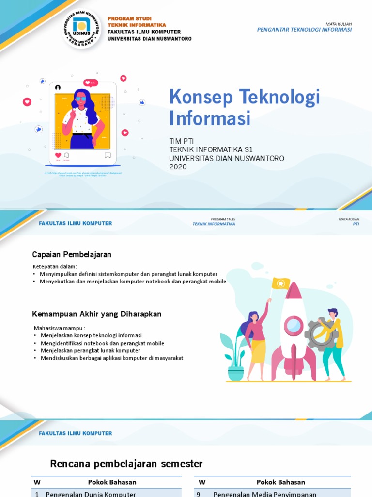 Perkuliahan 4 - Pengenalan Teknologi Informasi | PDF | Komputer