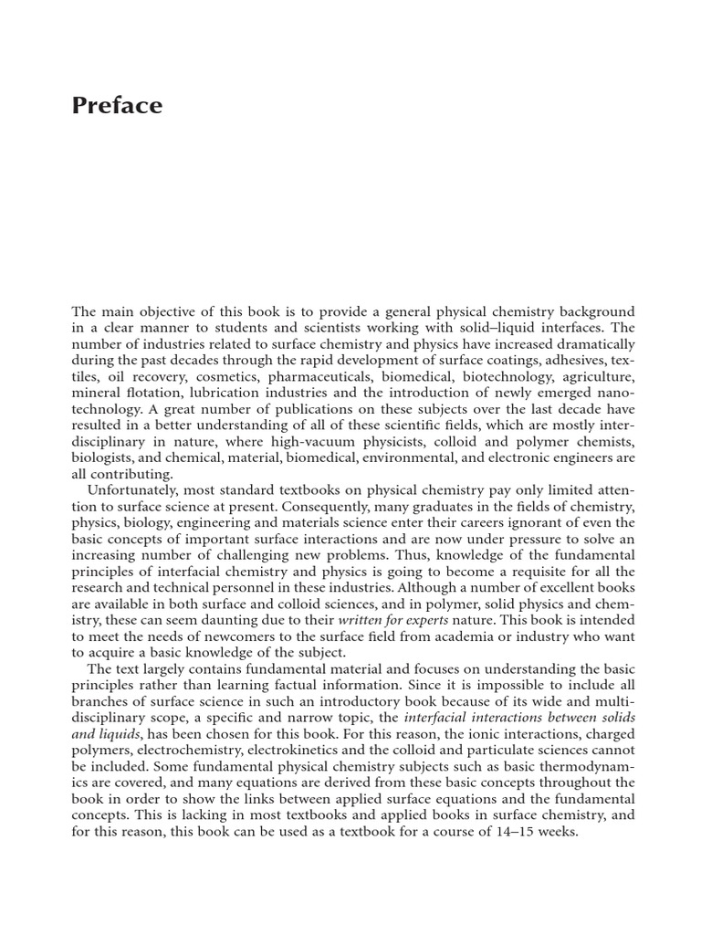Surface Chemistry of Interfaces Explained | PDF | Wetting | Crystal