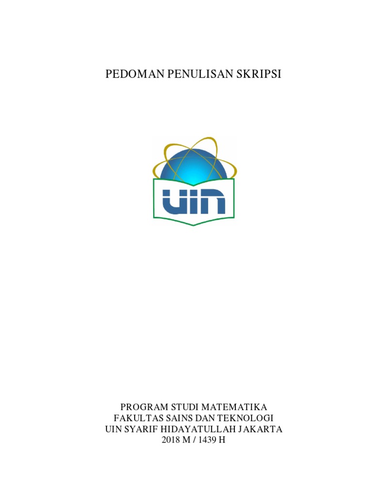 Buku Pedoman Skripsi Prodi Matematika | PDF | Karier & Perkembangan