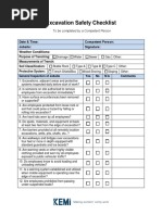 Excavation Work Permit | PDF | Hazards | Safety