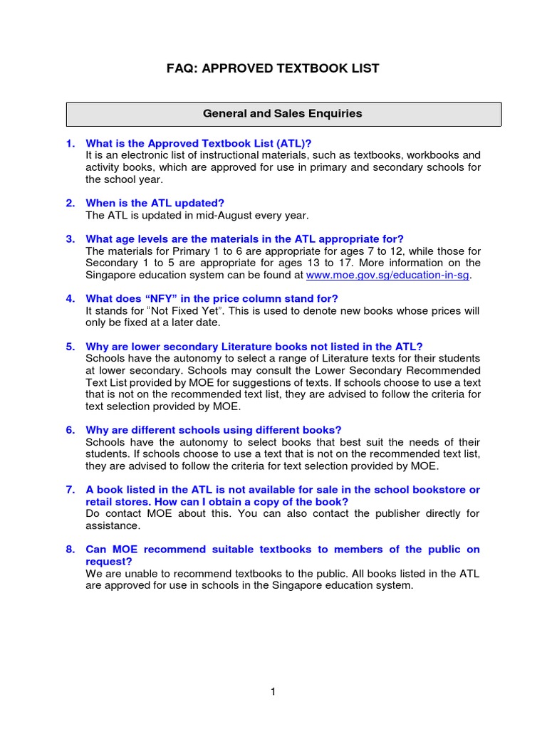 Atl Faqs For Public | PDF | Textbook