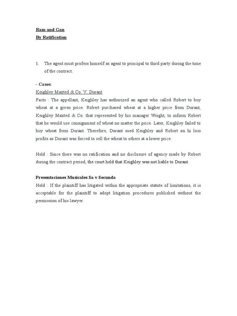 Draft Cases | PDF | Law Of Agency | Lawsuit