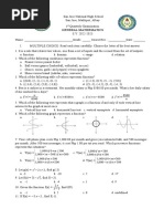 Gen. Math 1st Quarter Exam | PDF | Function (Mathematics ...