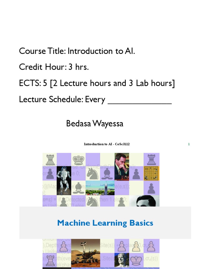 Intro to AI Course Overview | PDF | Deep Learning | Artificial Neural Network