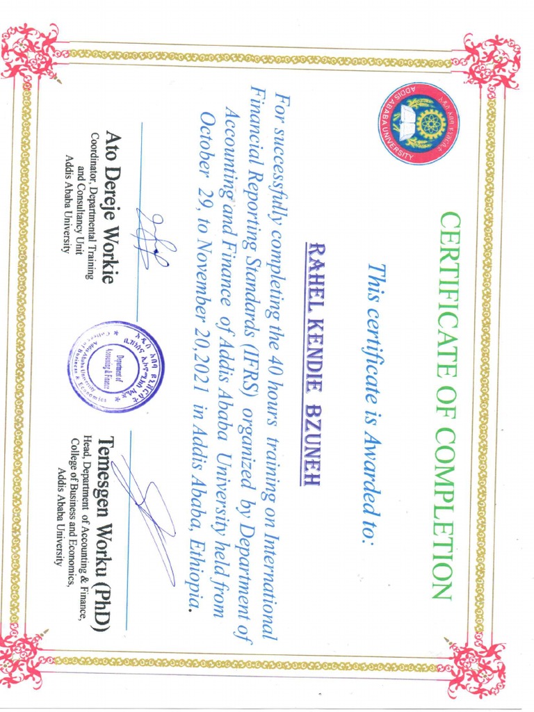 Ifrs Certificate | PDF