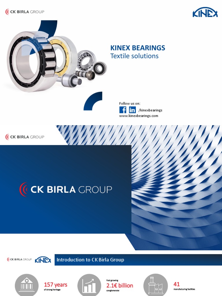KINEX Textile EN - REF | PDF | Bearing (Mechanical) | Machines