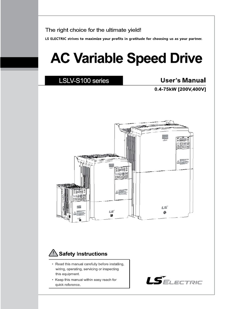 S100 - User Manual (Simple) - EN - V3.0 - 211020 | PDF | Electric Motor ...