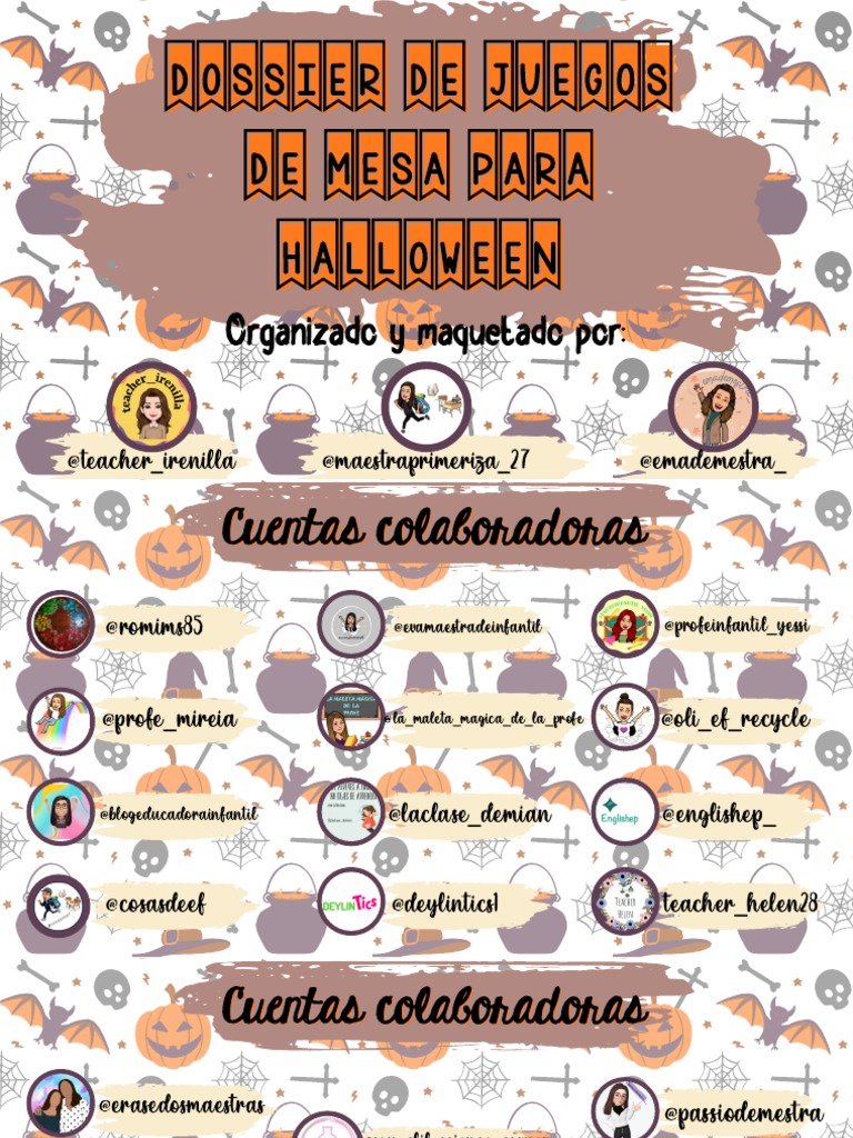 Dossier Juegos de Mesa de Halloween | PDF