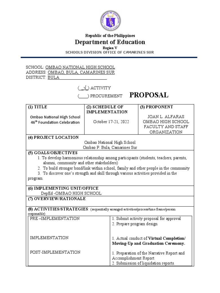 School Foundation Celebration | PDF